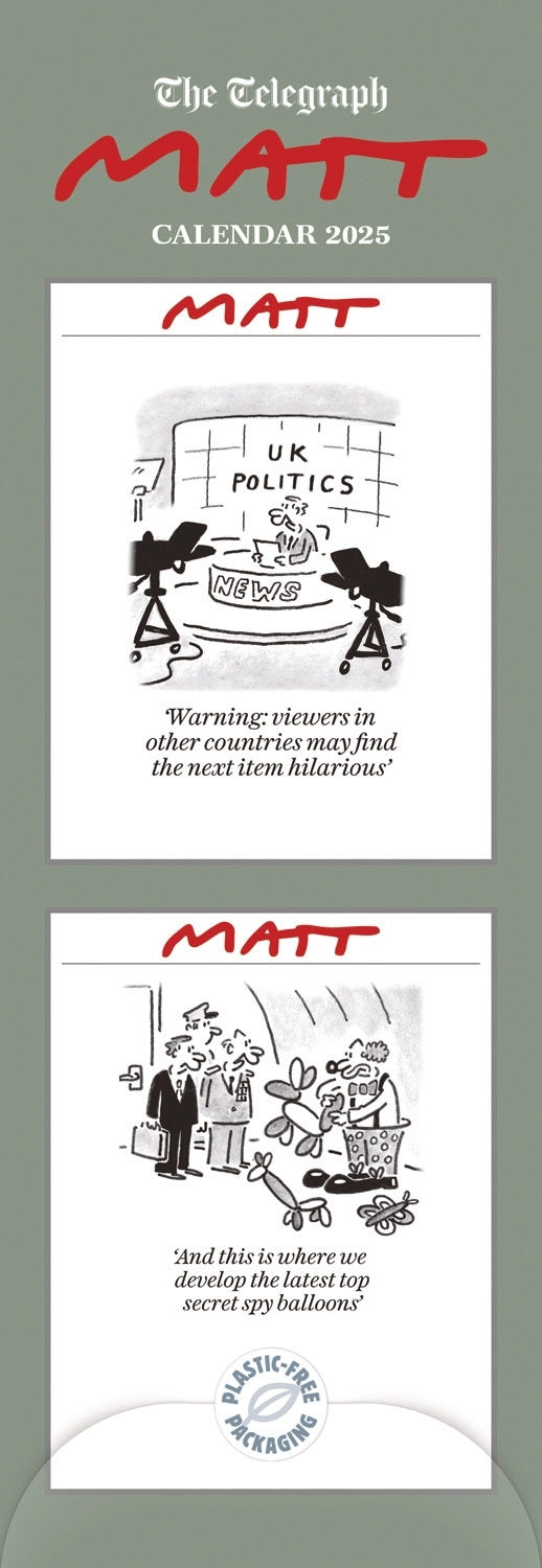 Matt (PFP)Slim Calendar 2025 – Calendar and Diary